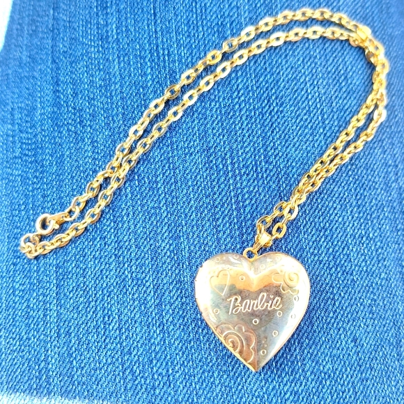 Barbie | Jewelry | Vintage Barbie Locket Necklace And Heart Pendant ...